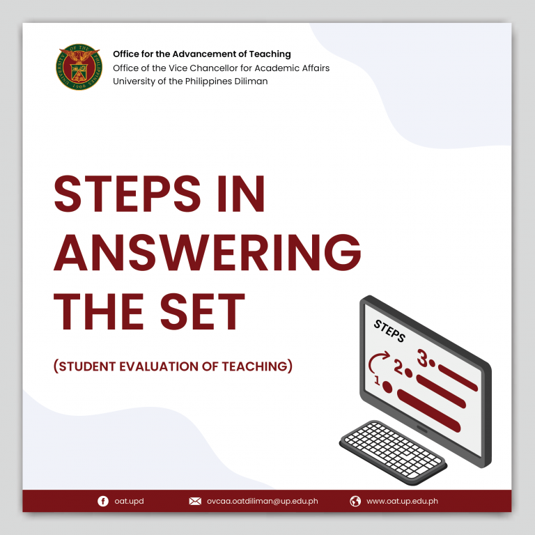 Student Evaluation of Teaching (SET) – Office for the Advancement of ...
